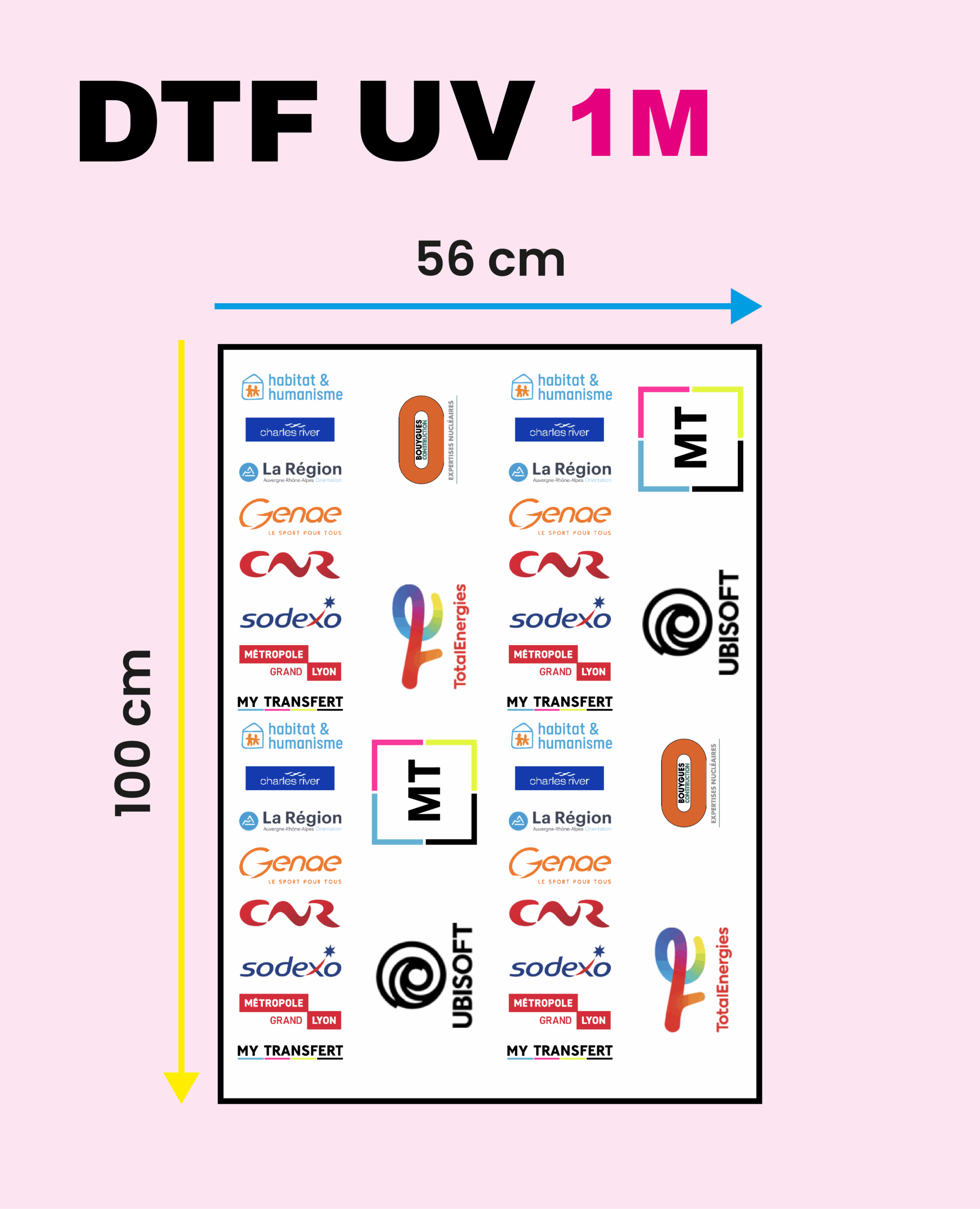 Impression DTF UV 1M - My transfert DTF